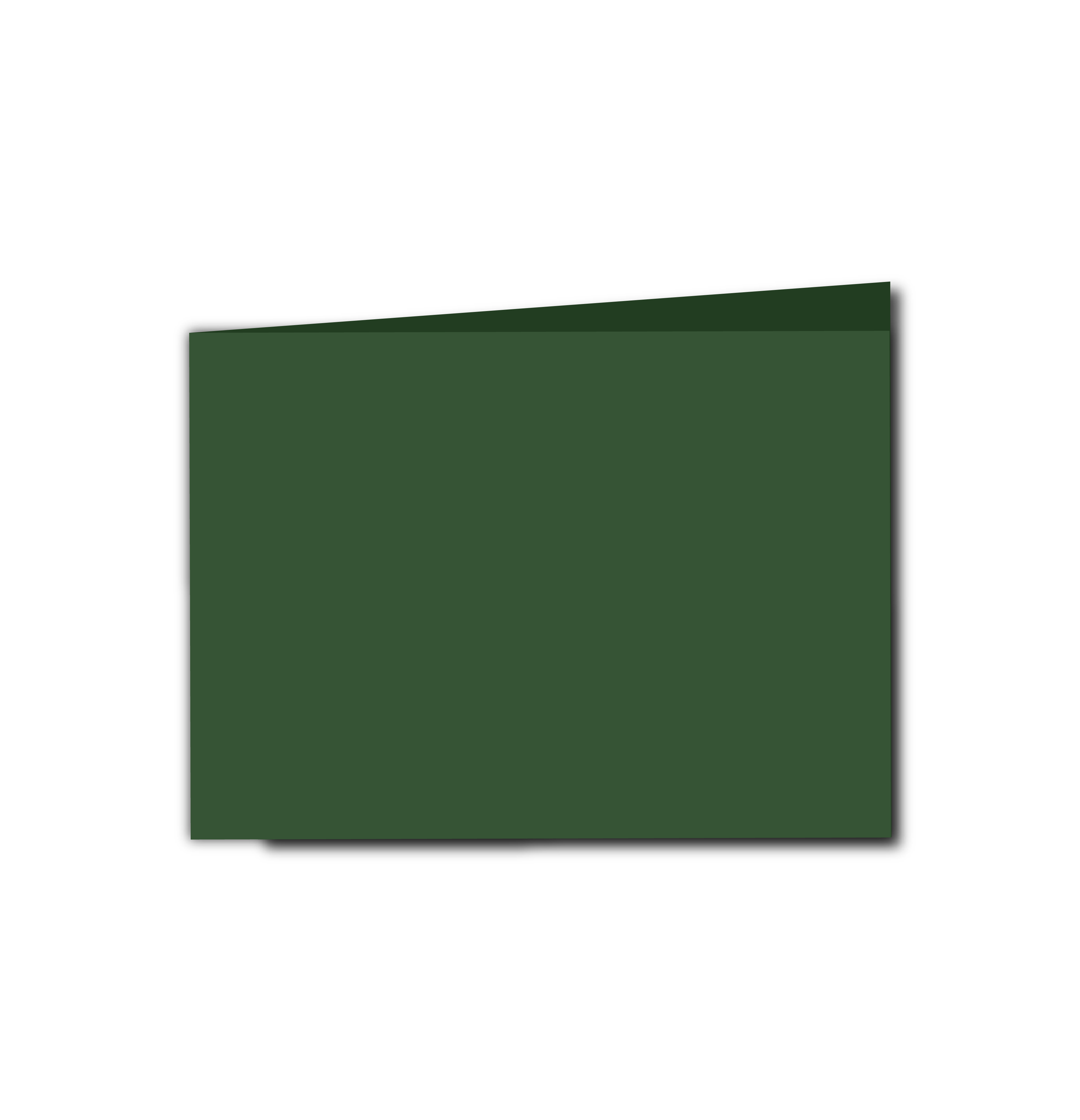 A6 Landscape Dark Green Card Blanks