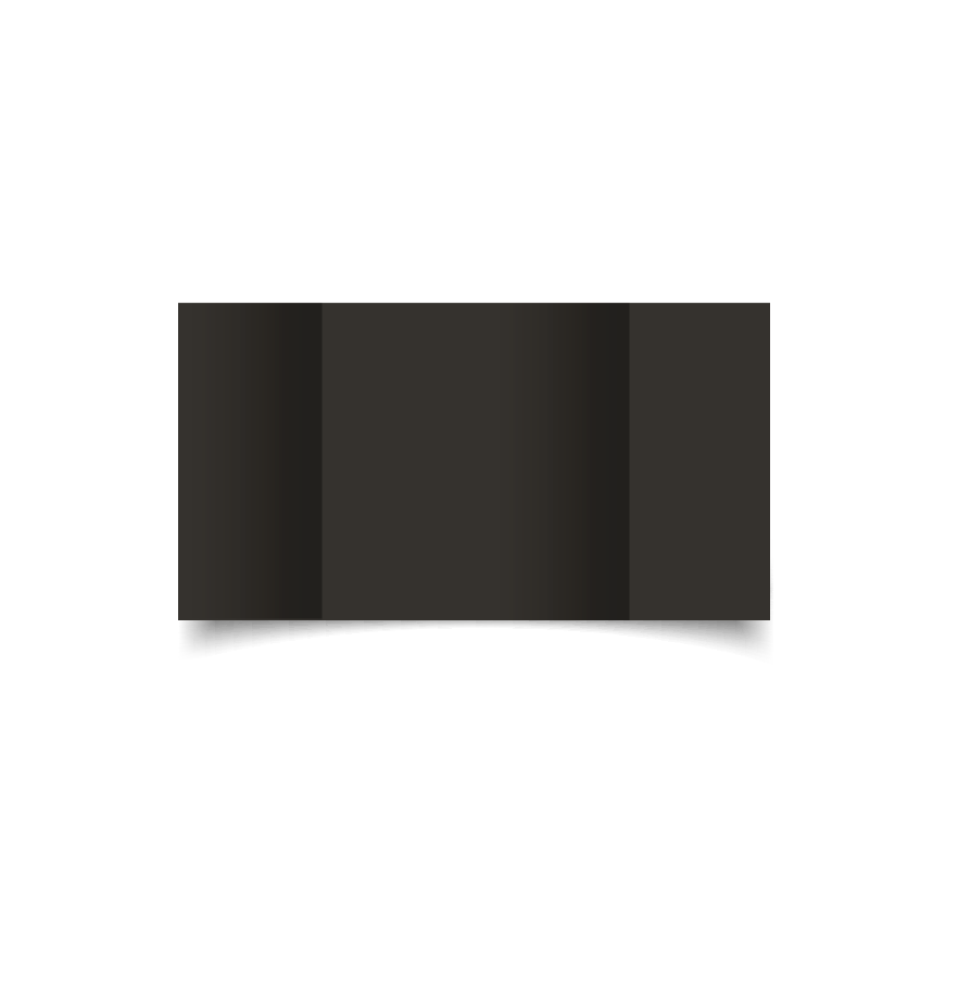 Large Square Gatefold Black Card Blanks
