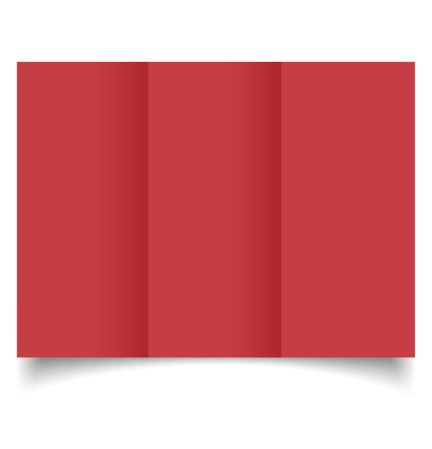 DL Trifold Christmas Red Card Blanks