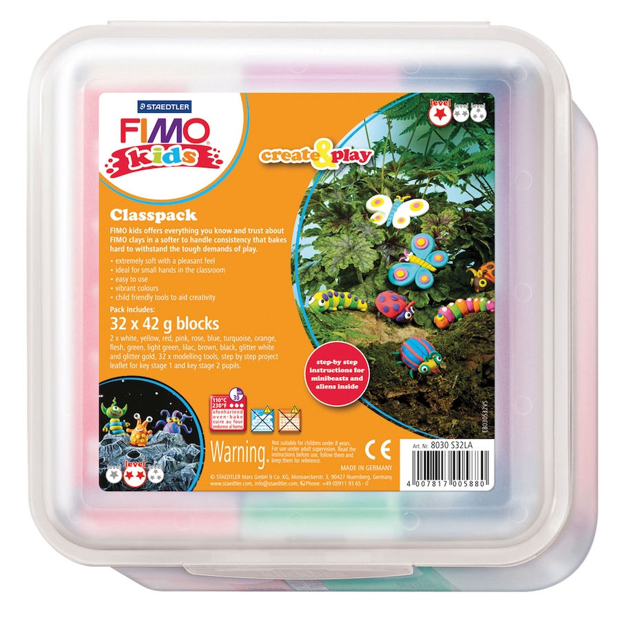 FIMO Kids Classpack 32 Blocks 42g Assorted