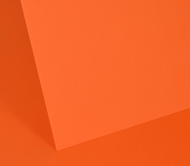 Intensive Orange Plain Card 210gsm