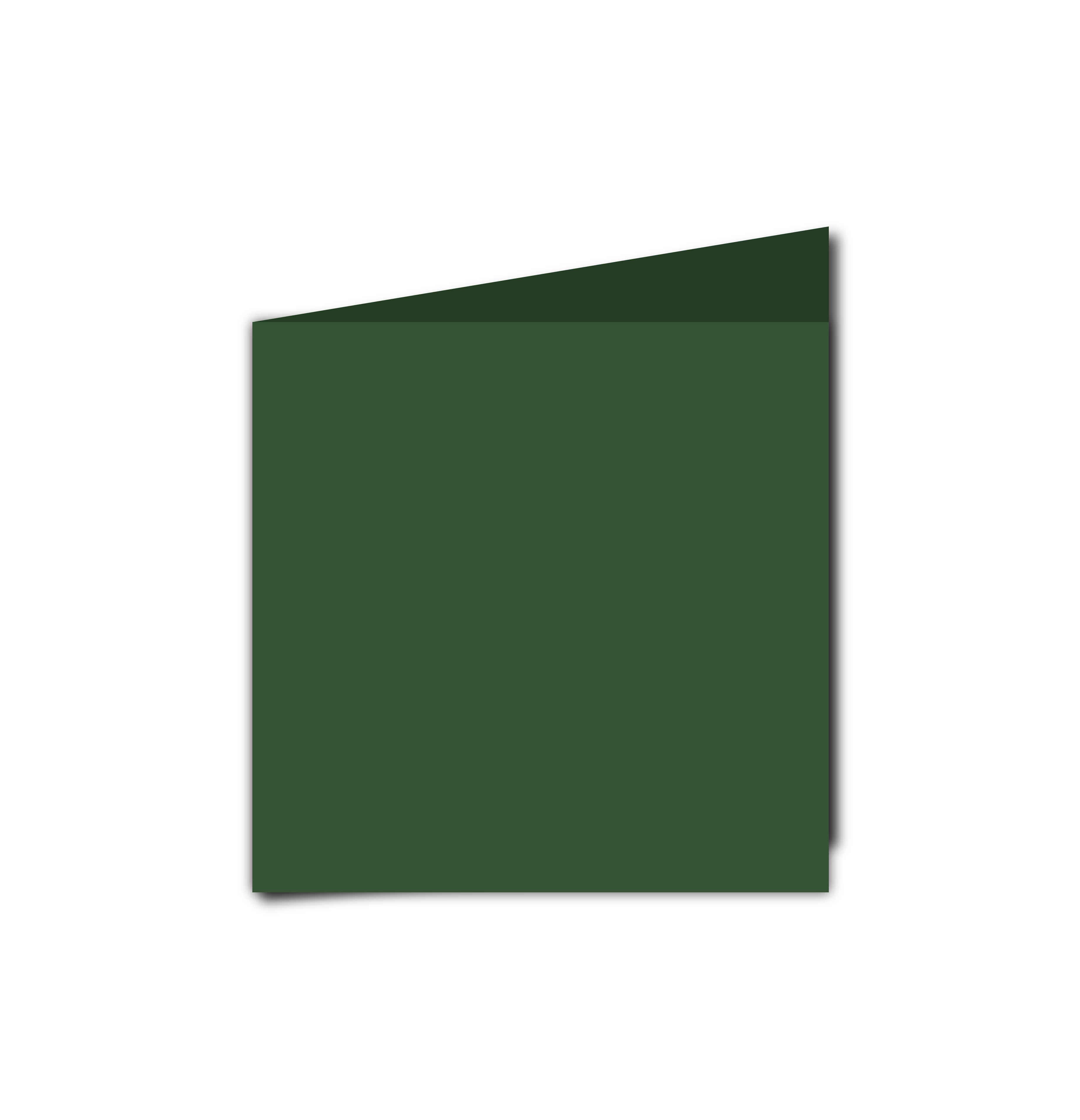 Small Square Dark Green Card Blanks