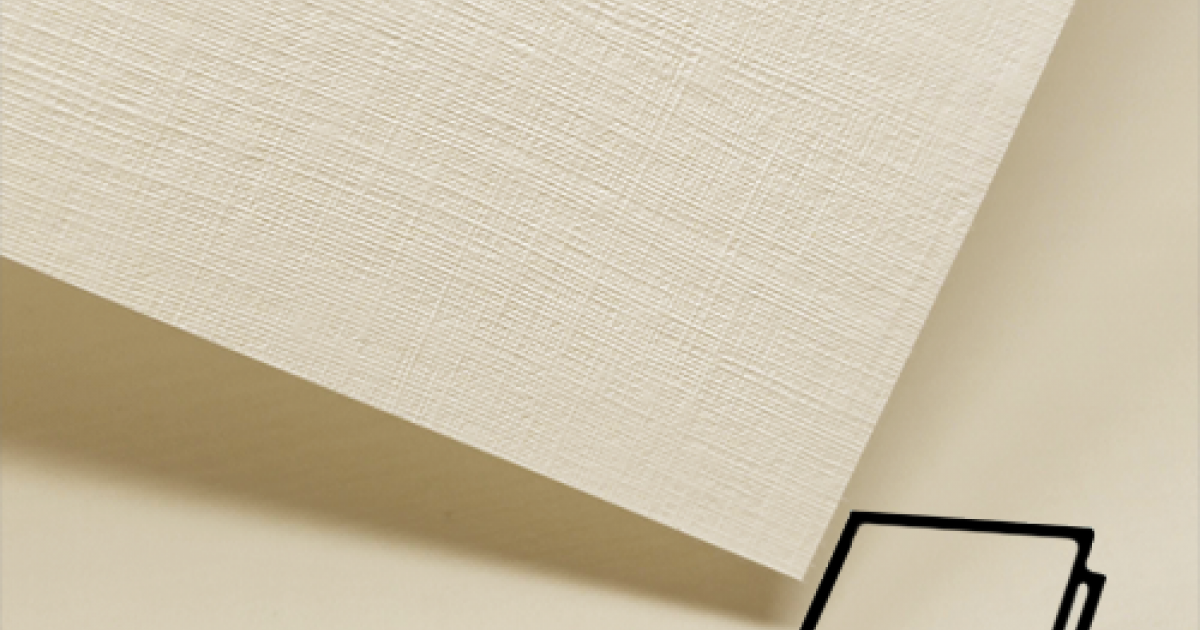 Papermill Direct | New Ivory Linen Card Blanks 250gsm