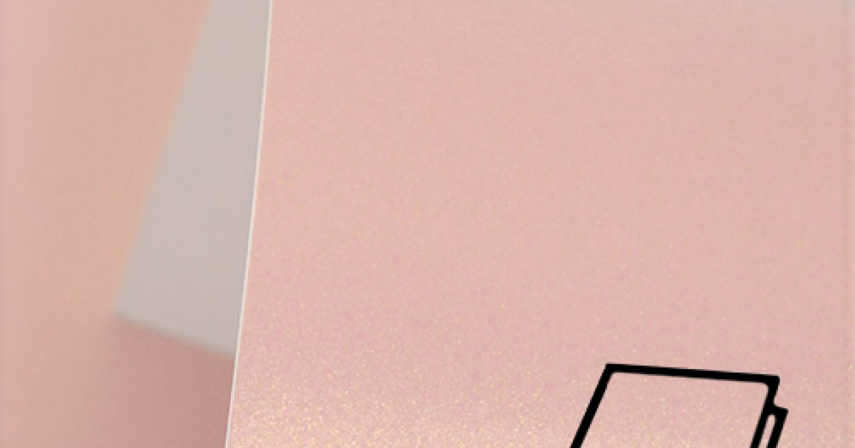 Papermill Direct | Rose Gold Pure Pearl Card Blanks Double Sided…