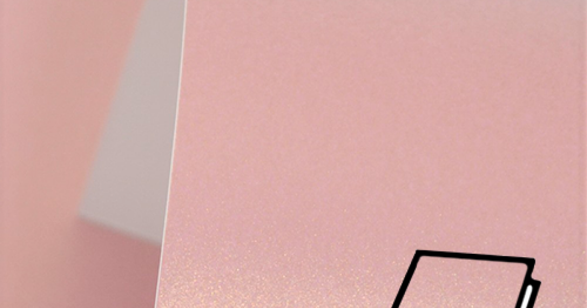 Papermill Direct | Rose Gold Pure Pearl Card Blanks One Sided 300gsm
