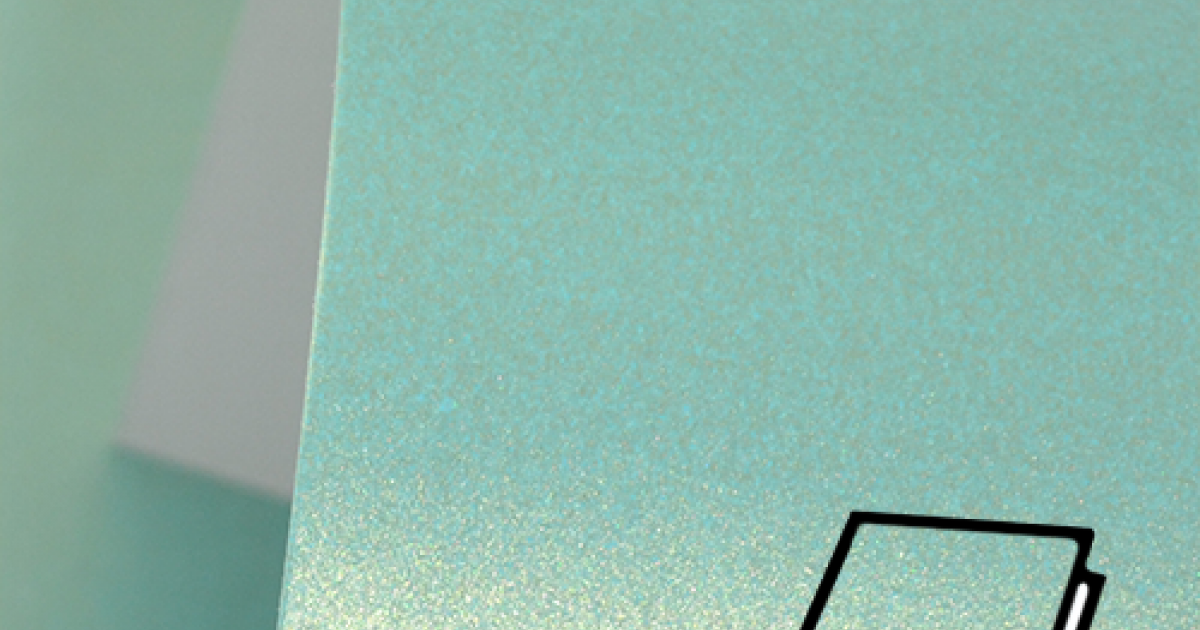 Turquoise Pure Pearl Card Blanks One Sided 300gsm