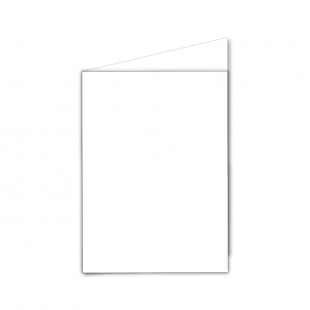 A6 Portrait White Plain Card Blanks