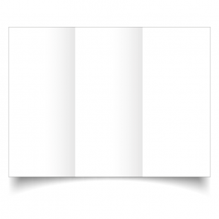 DL Trifold White Plain Card Blanks