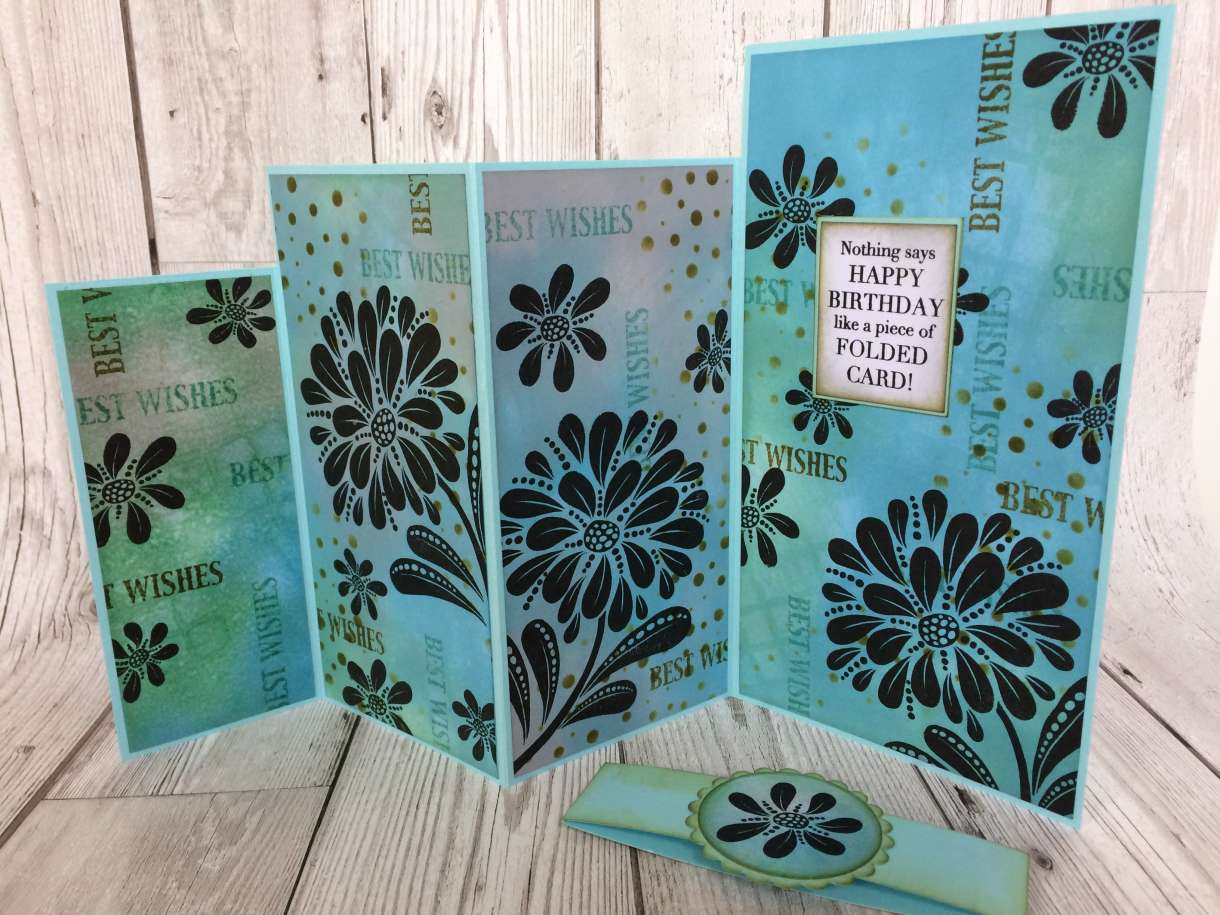 How To Make A Staggered Four Panel Card- Step by Step