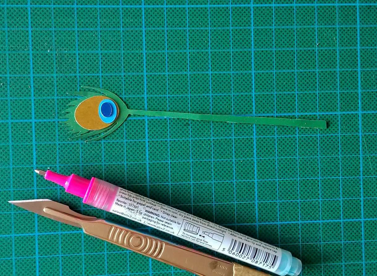 How to make a peacock picture.