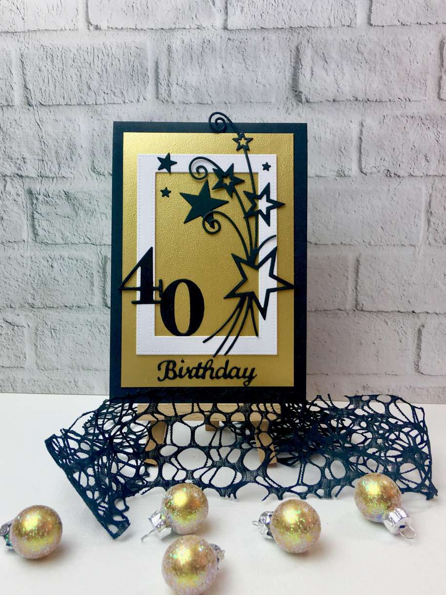 How To Make A 40th Birthday Card
