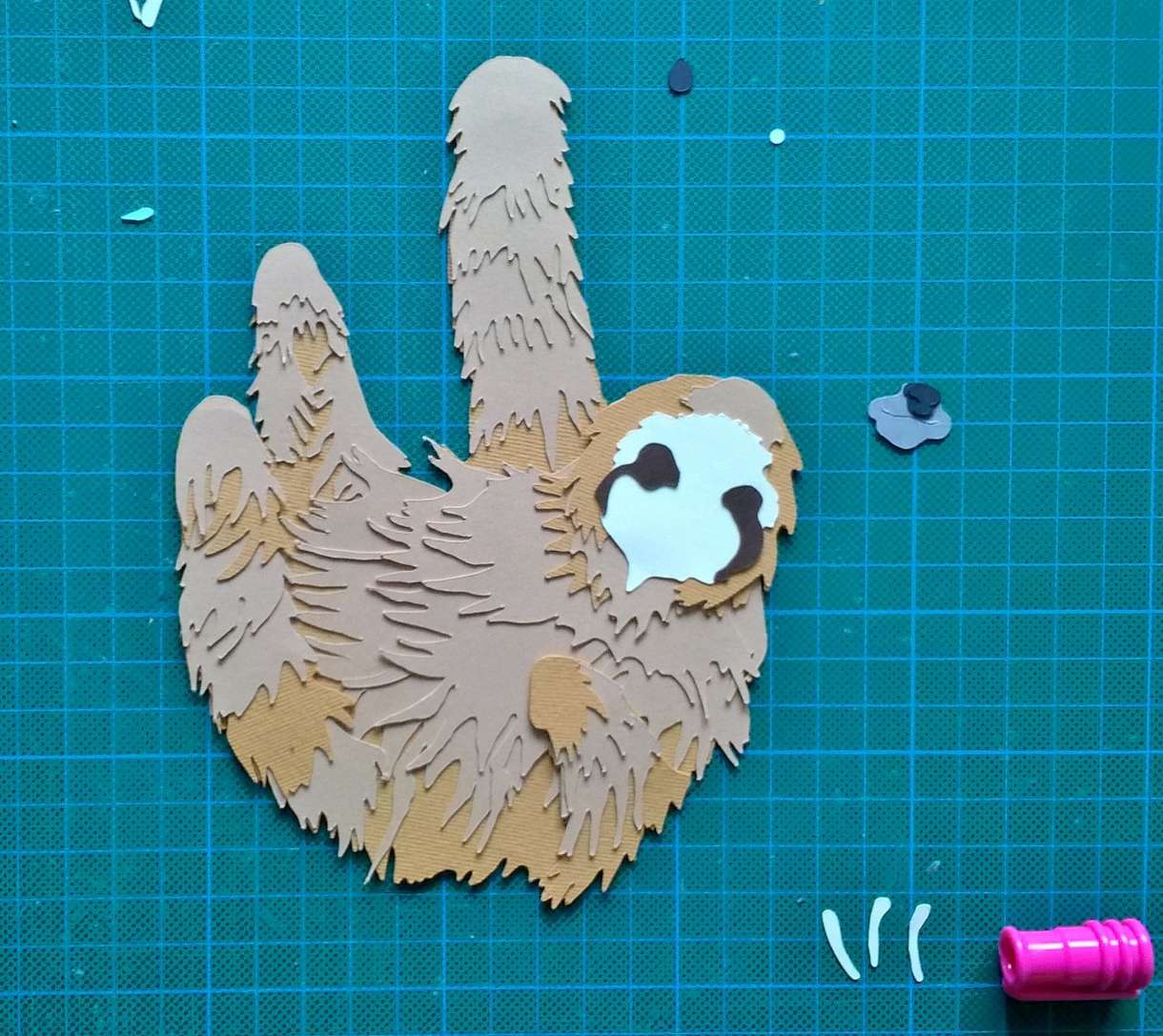Guidance On How To Make Your Own Papercut Cute Sloth