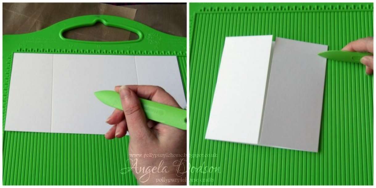 Inked Gate Fold Card - Step By Step Tutorial
