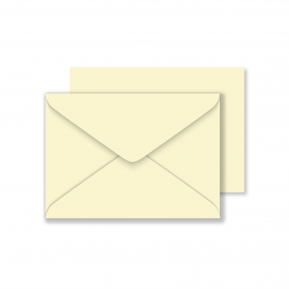 C6 Vanilla Envelopes 100gsm (114mm x 162mm)