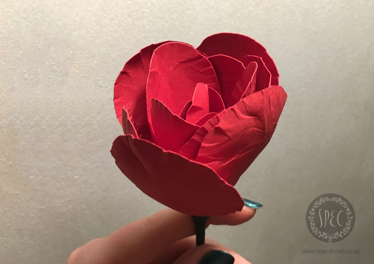 Handmade paper rose tutorial