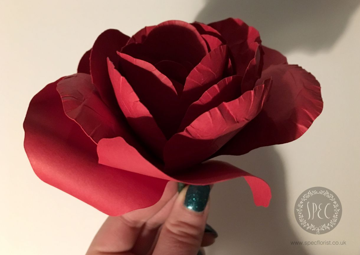 Handmade paper rose tutorial
