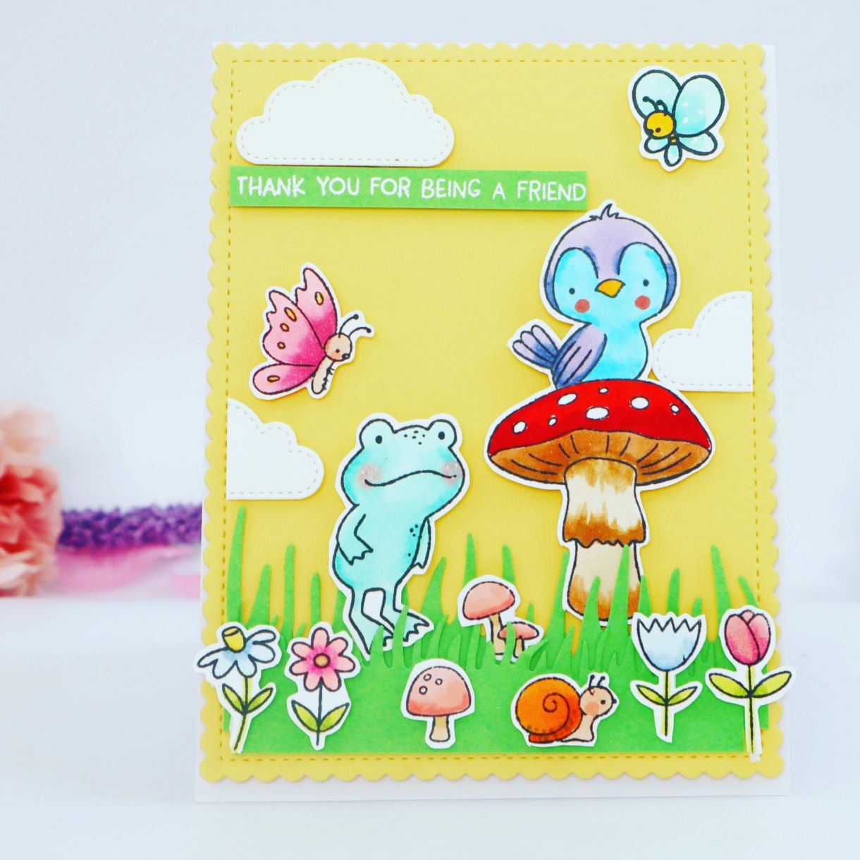 A bright And Colourful Spring Friend Card