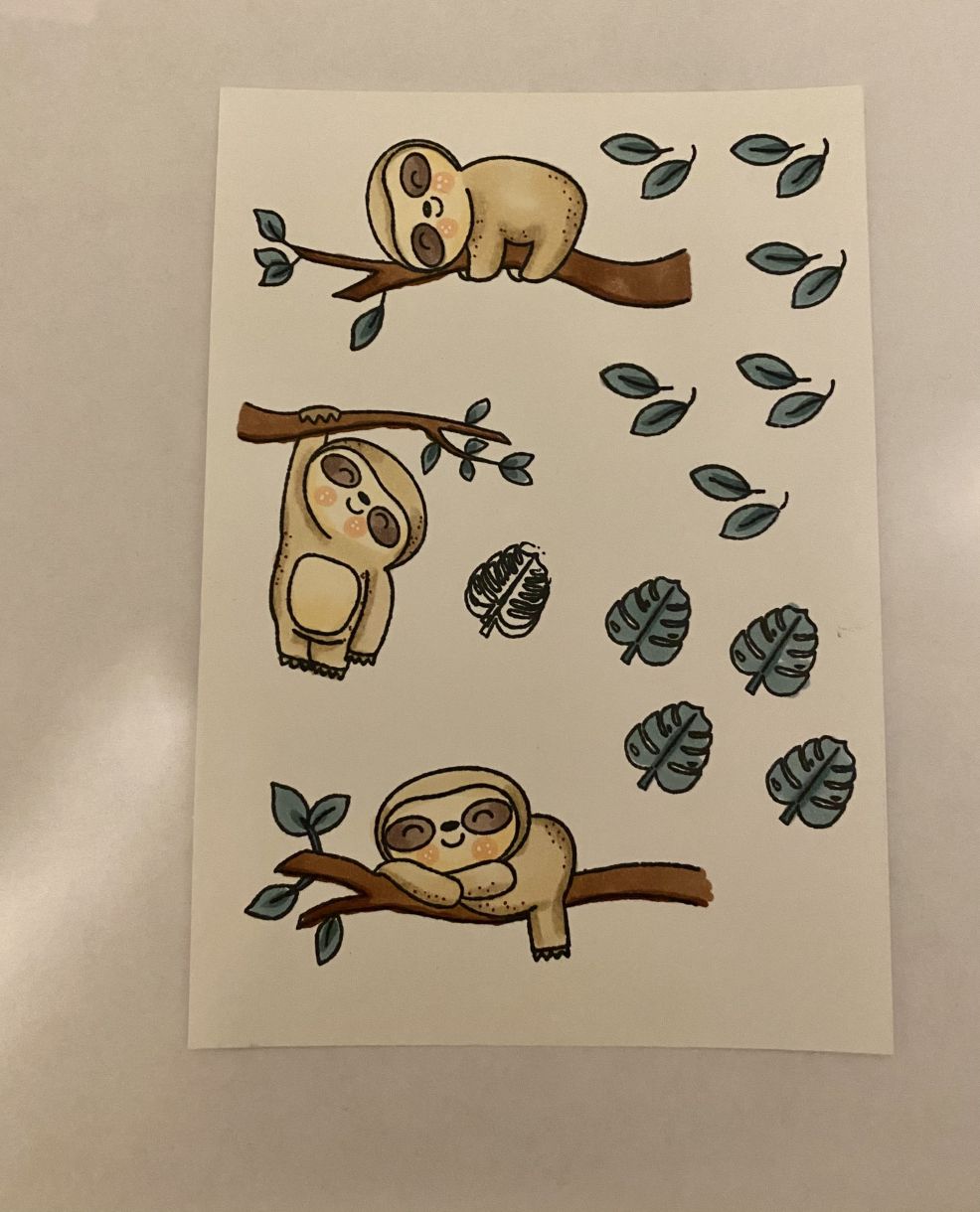 Adorable Sloth Card