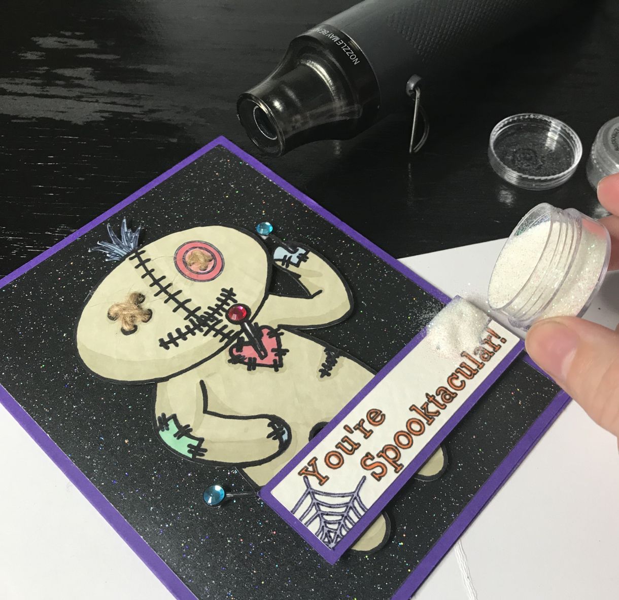 Voodoo Doll Halloween Card