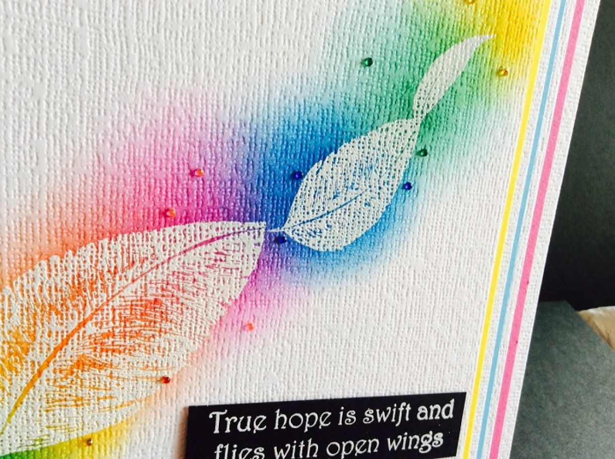 Matting and layering technique for a larger card