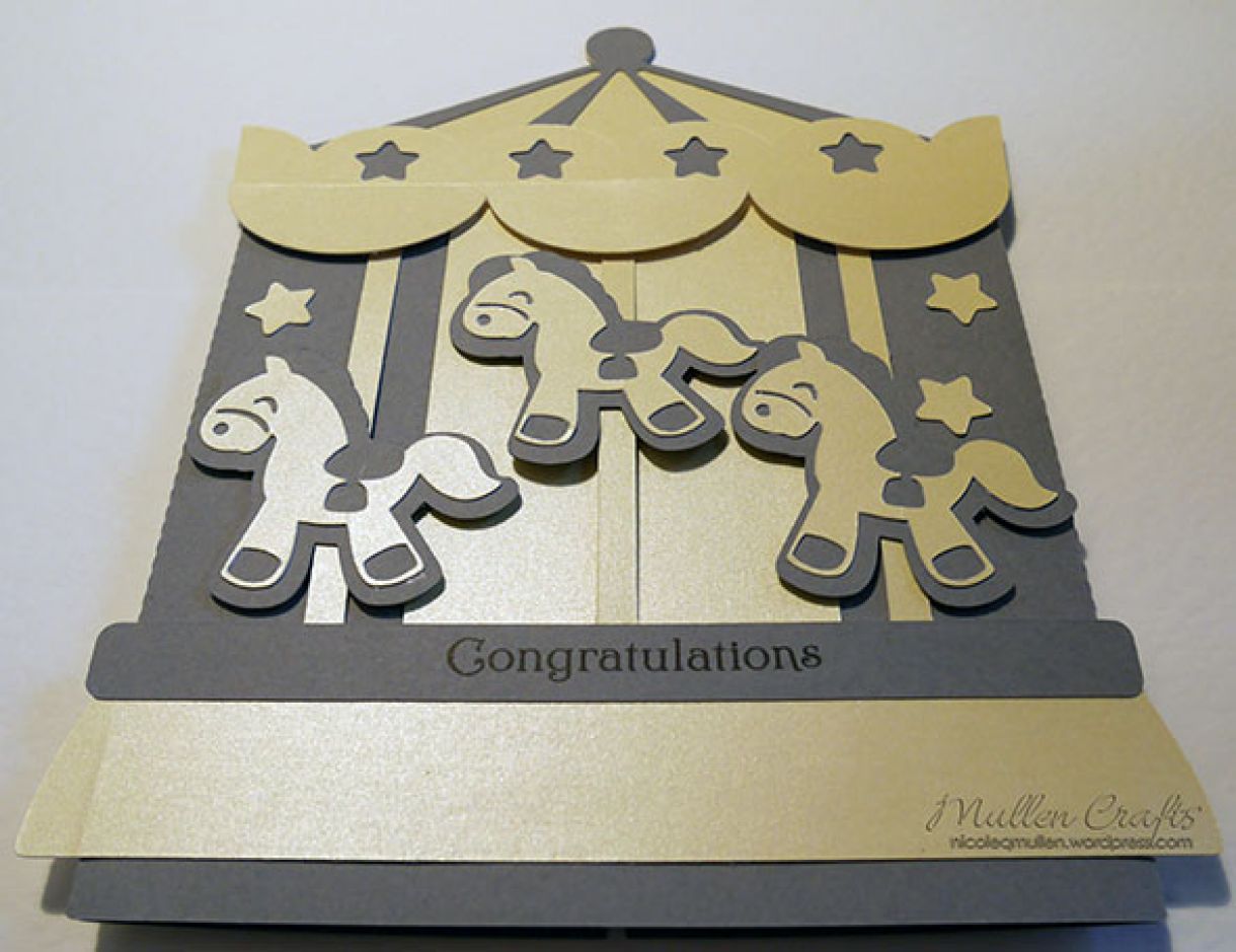 Carousel Baby Card
