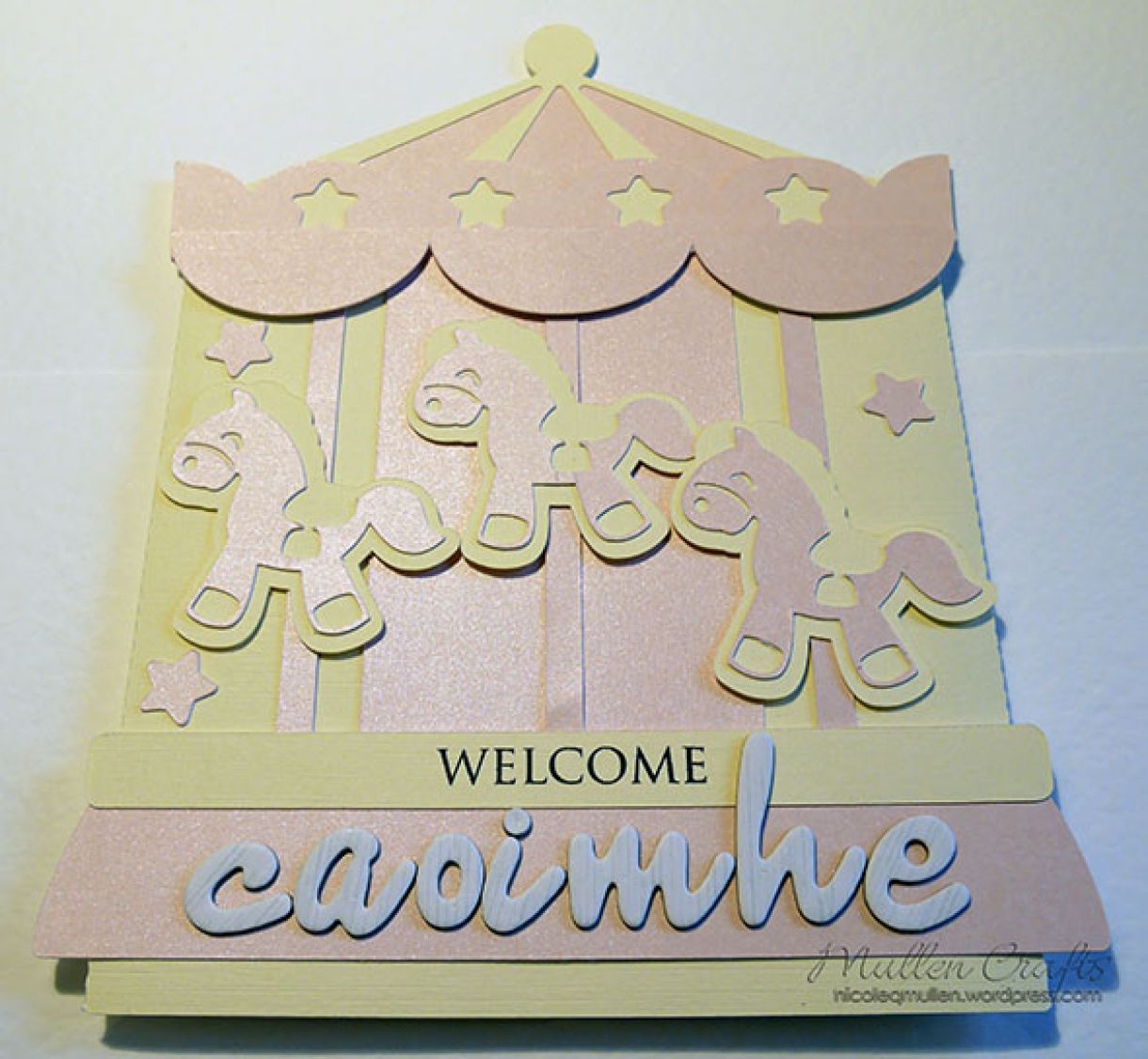 Carousel Baby Card