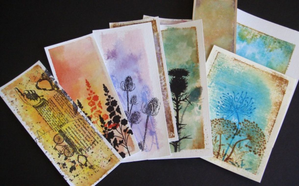 Easy Backgrounds For Batch Cardmaking
