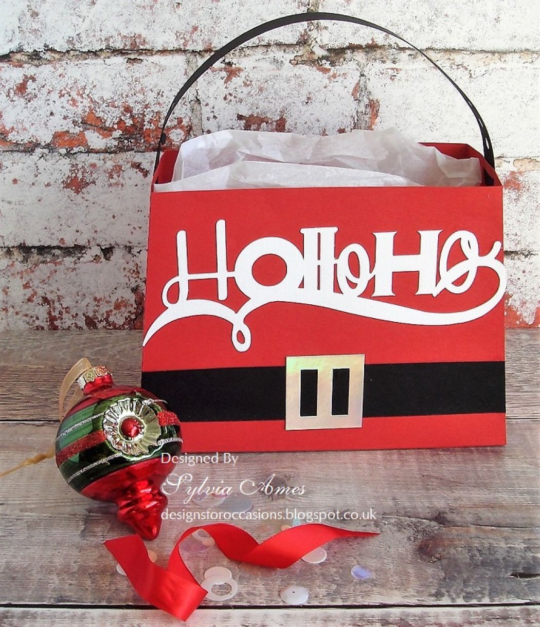Ho-Ho-Ho Gift Bag And Matching Card