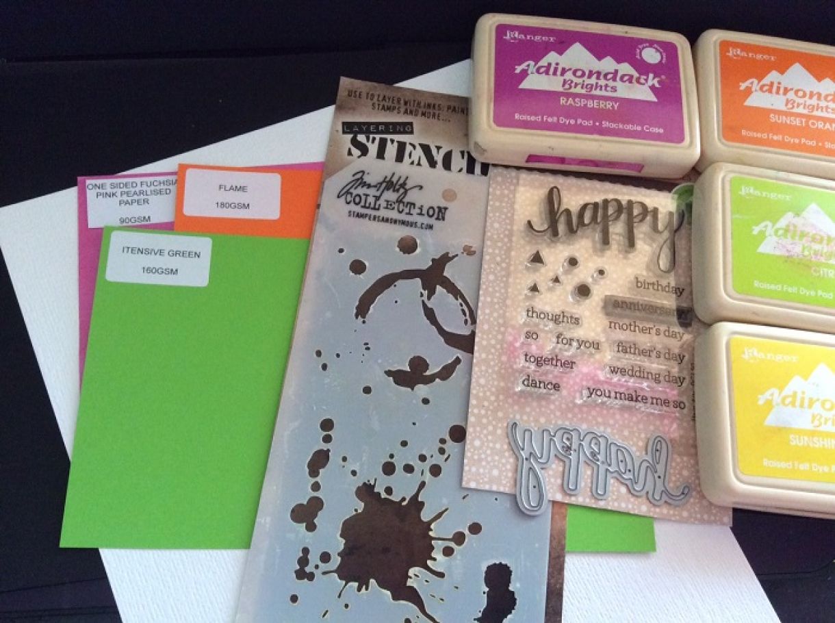 Card making Tutorial - Quick & Colourful…....