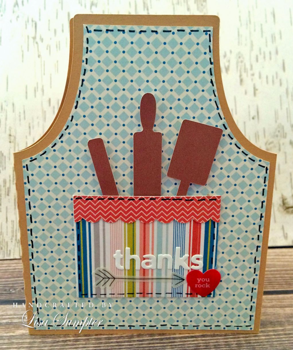 Apron Shaped Thank You Card
