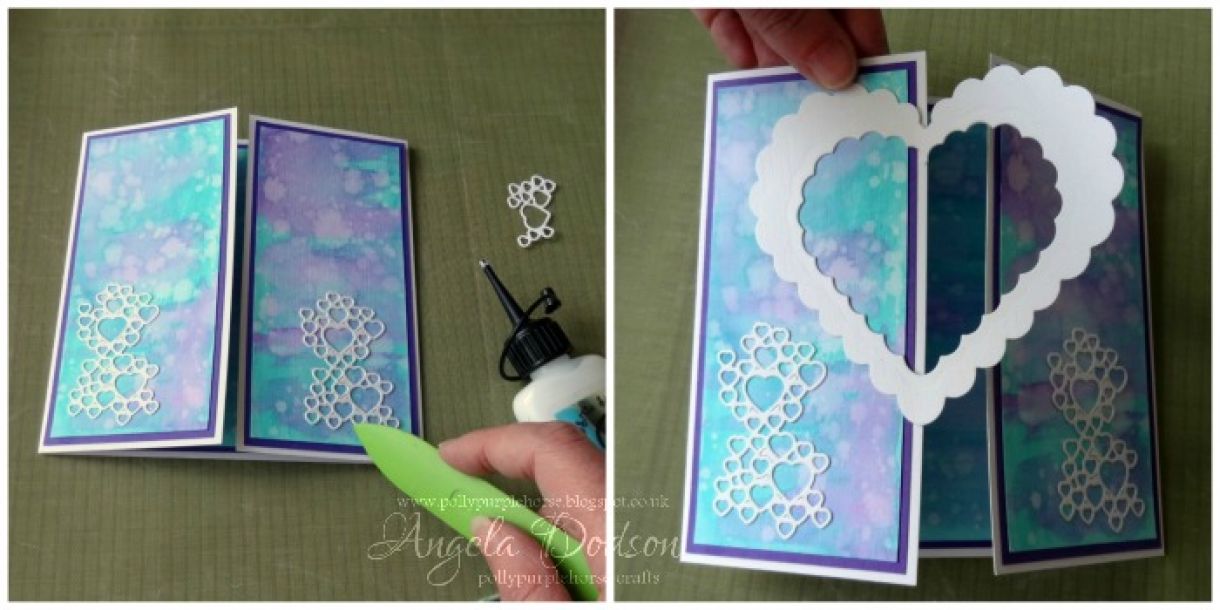Inked Gate Fold Card - Step By Step Tutorial
