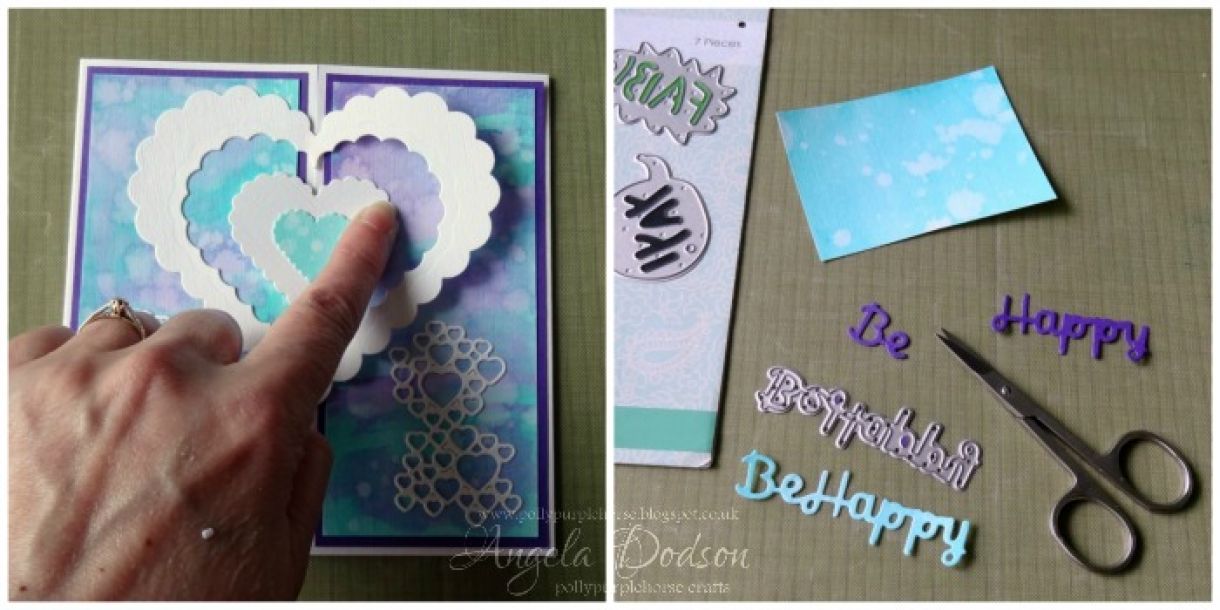 Inked Gate Fold Card - Step By Step Tutorial