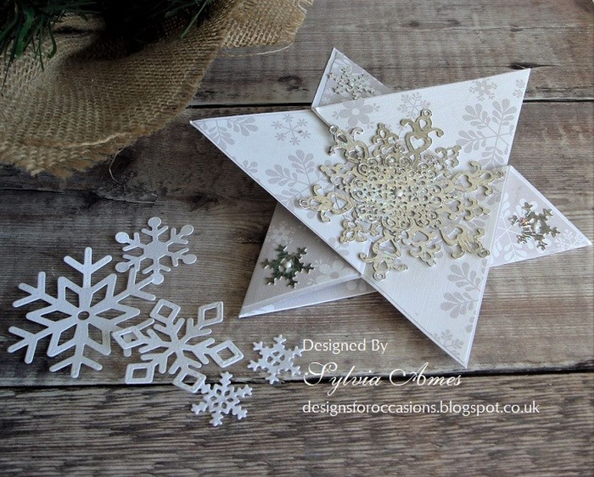 Triangle Star Fold Christmas Card Tutorial