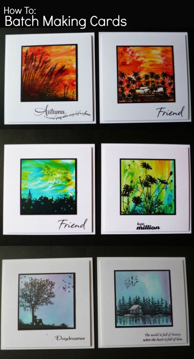 Quick & Easy ‘Batch card-making’ ....by Barbara Daines.