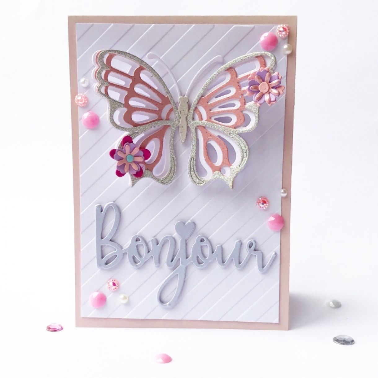 Bonjour Card | Cute Butterfly Card Tutorial | Papermill Direct