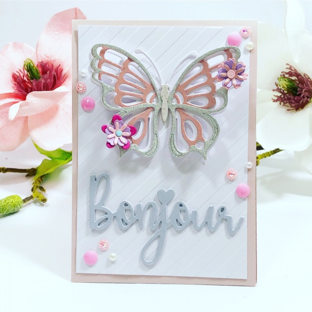 Bonjour Card | Cute Butterfly Card Tutorial | Papermill Direct