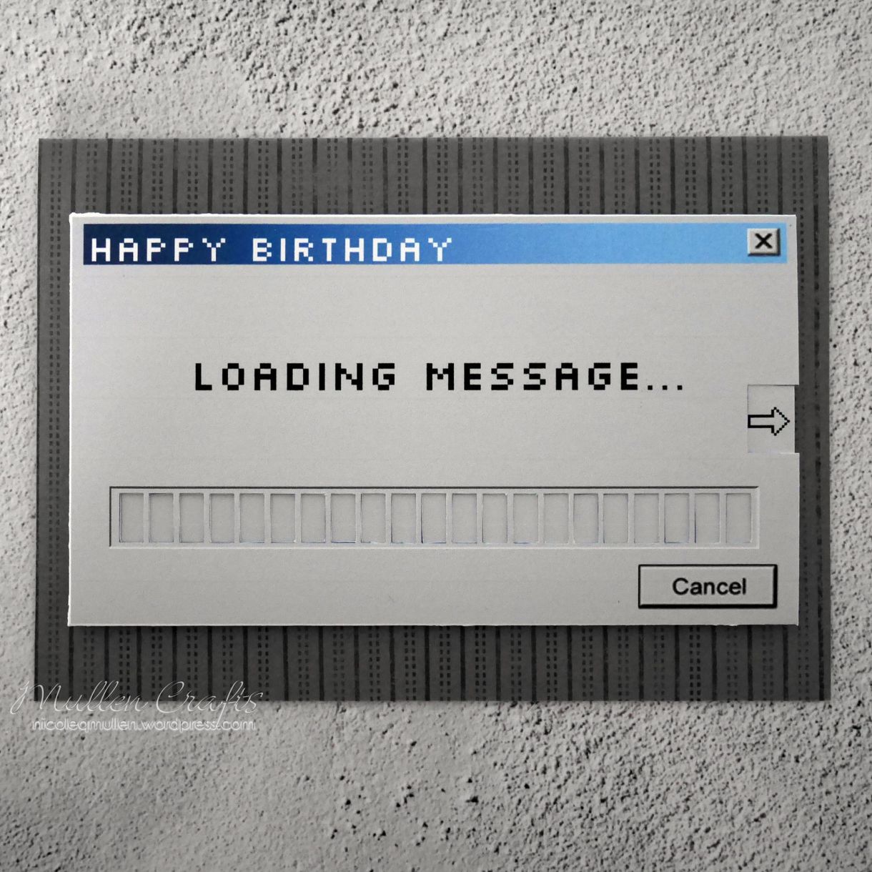 Retro Computer Loading Card – Mullen Crafts