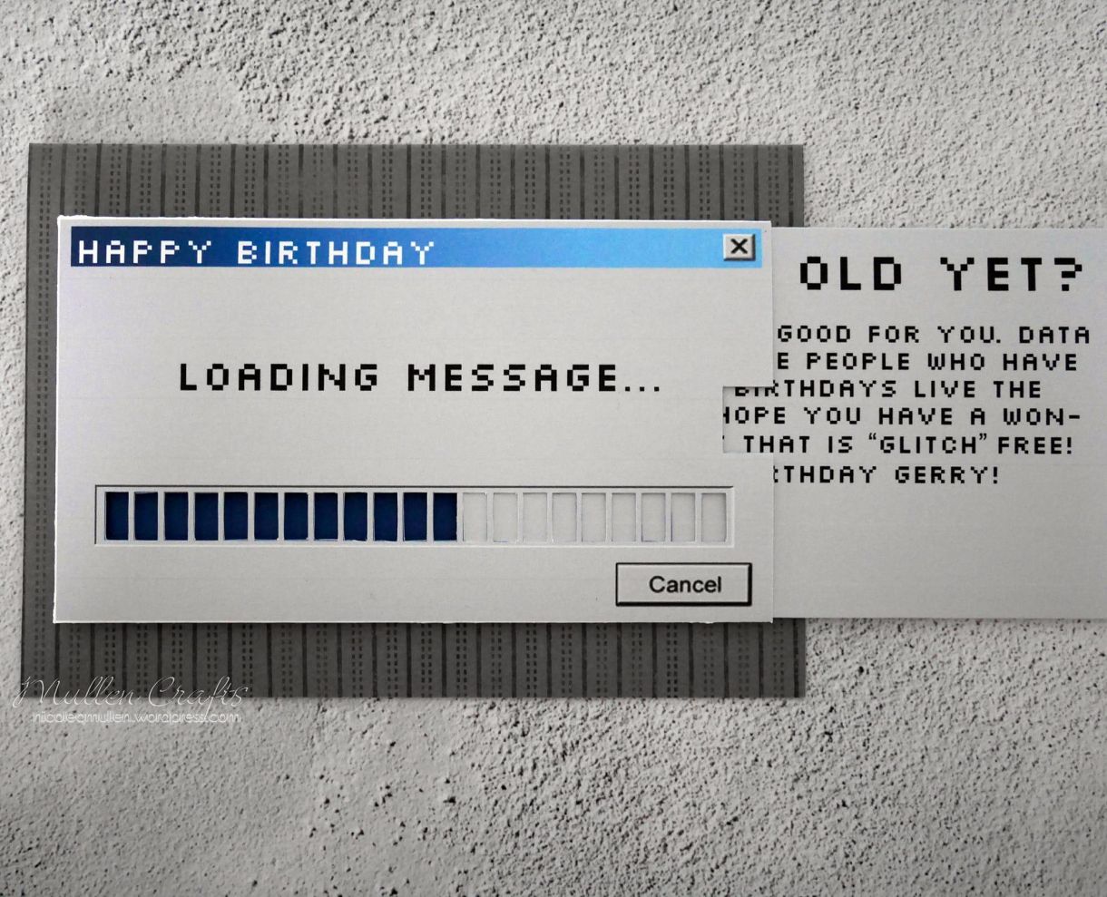 Retro Computer Loading Card | Mullen Crafts