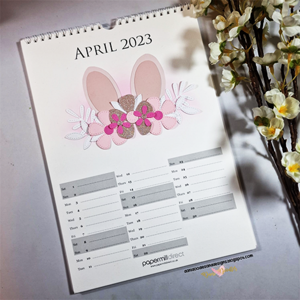 April calender Page - Easter