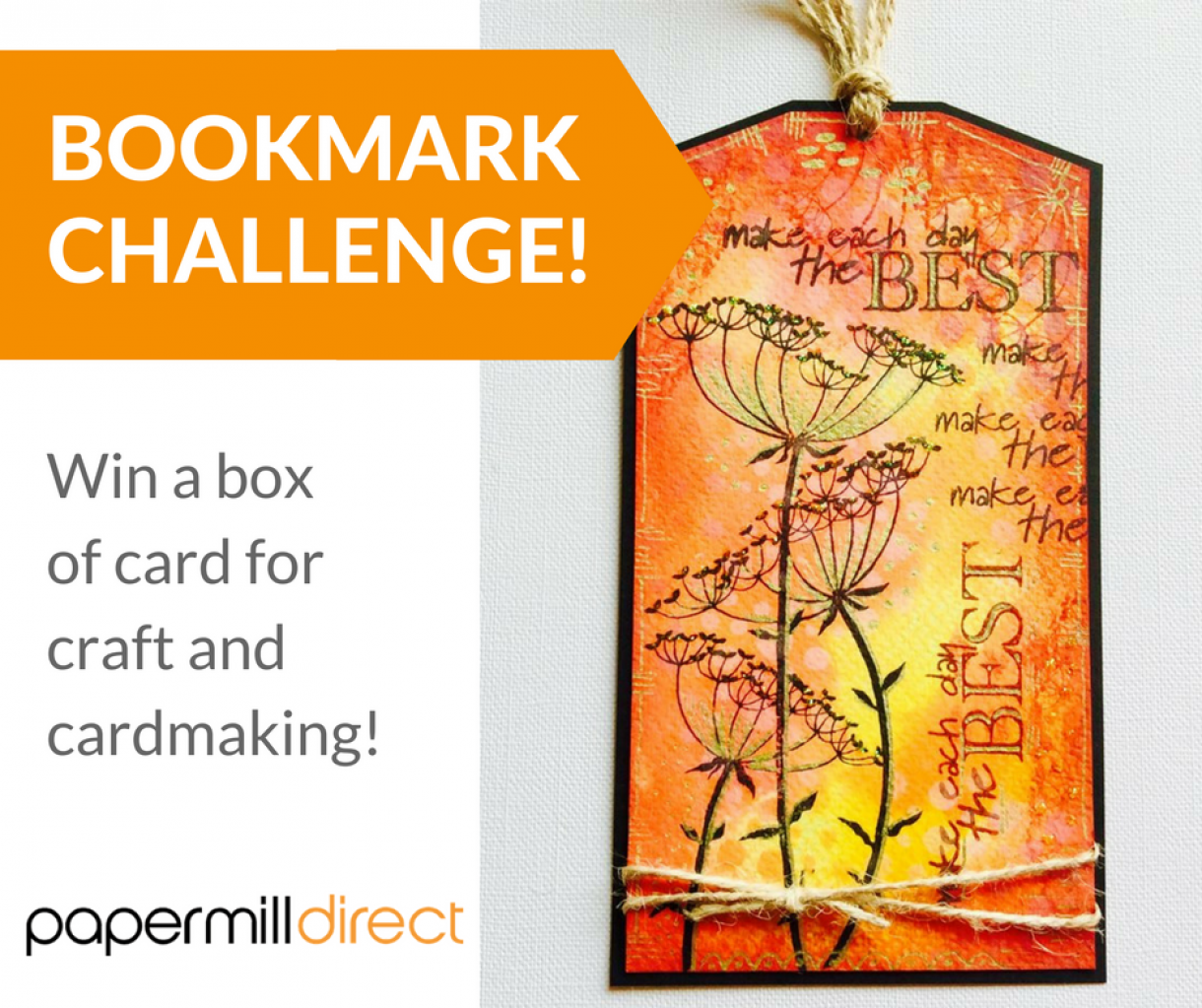 Handmade Bookmark Craft Challenge!