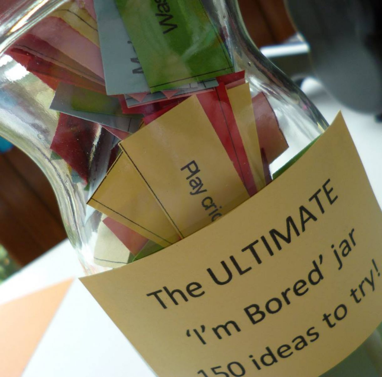 Kids Craft Ideas - The I’m Bored Jar