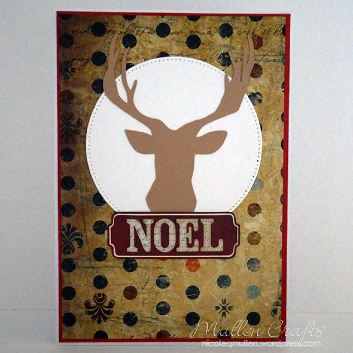 Oh Deer! Christmas Card Tutorial | Deer Head Christmas Card