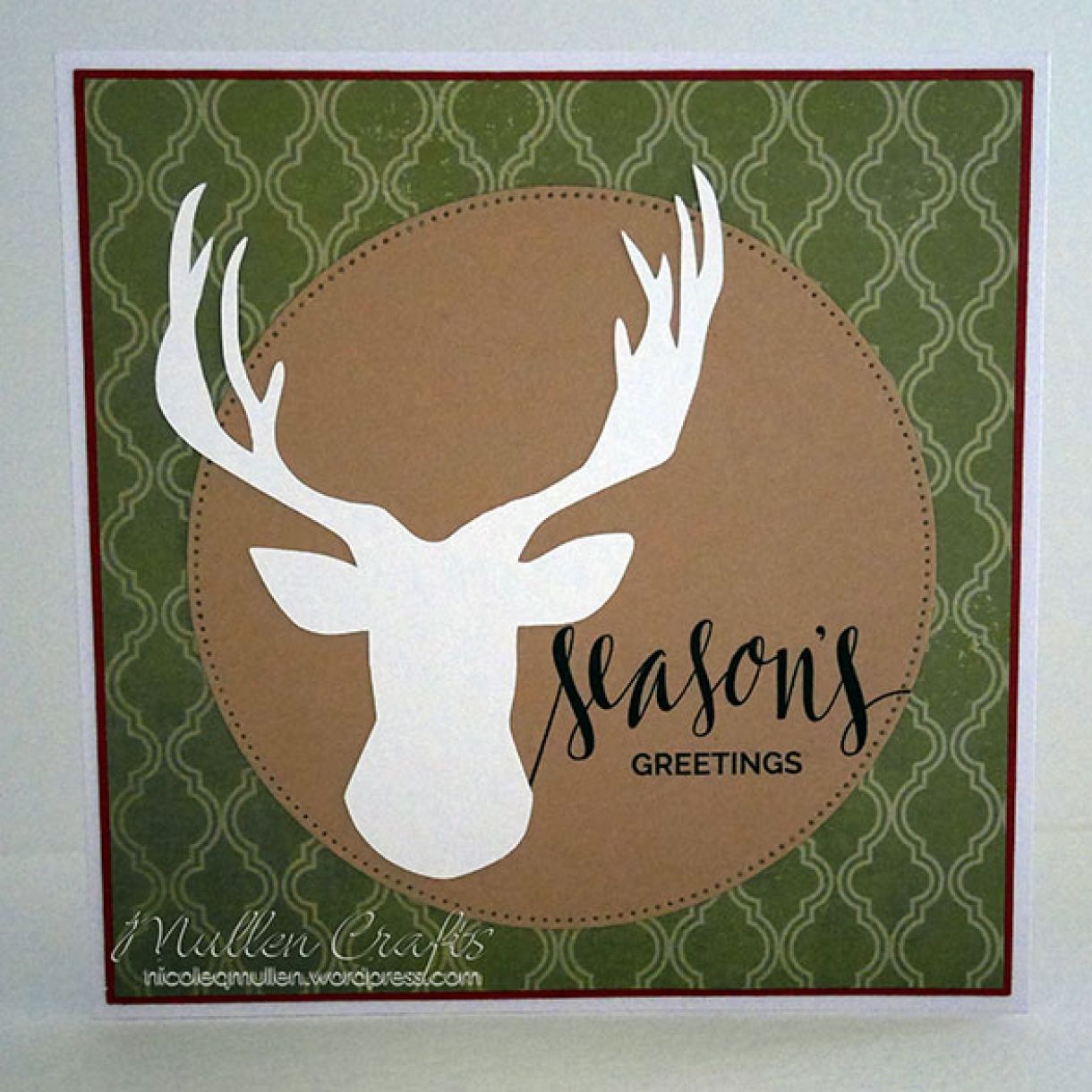 Oh Deer! Christmas Card Tutorial | Deer Head Christmas Card