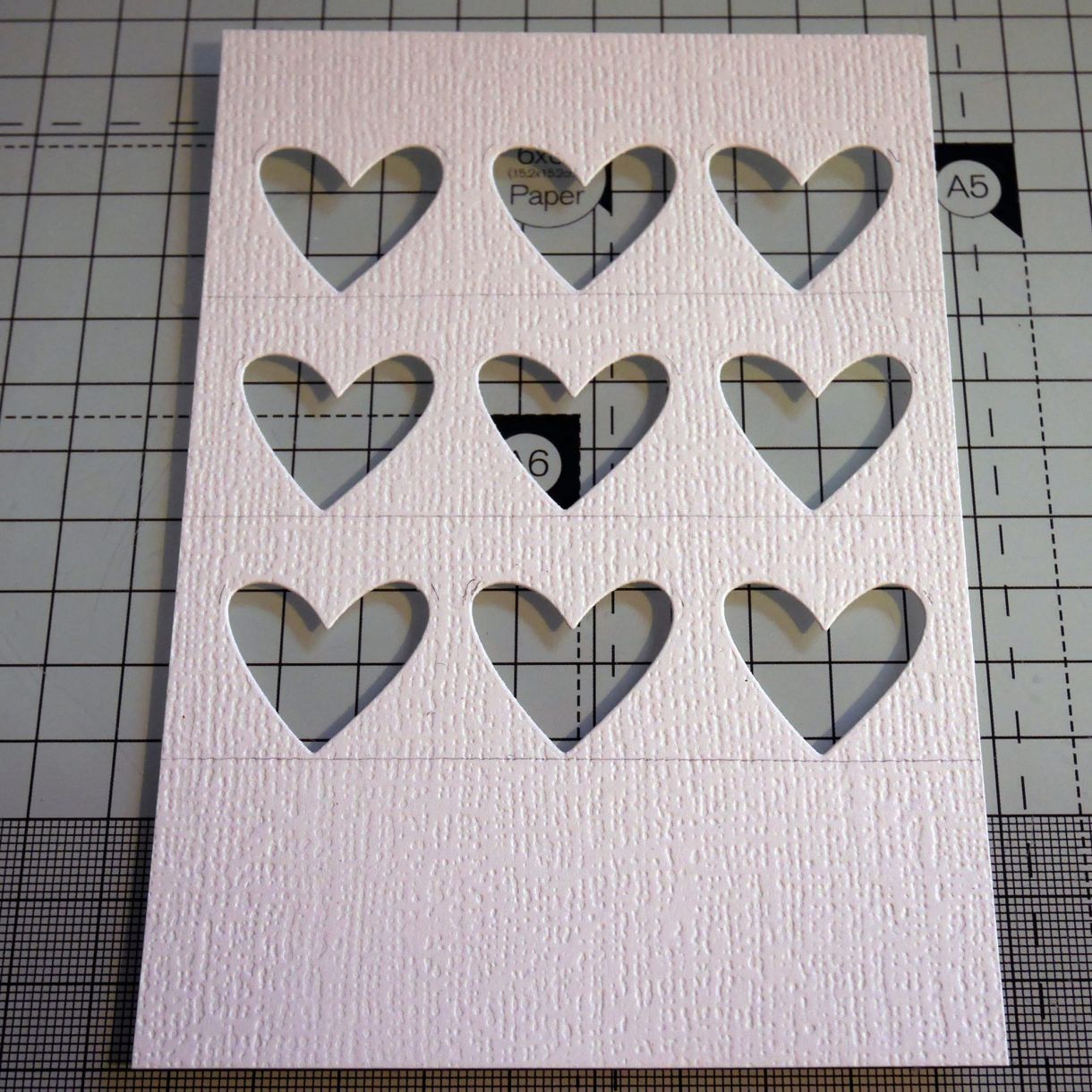 Grid of Hearts Valentines Day Card