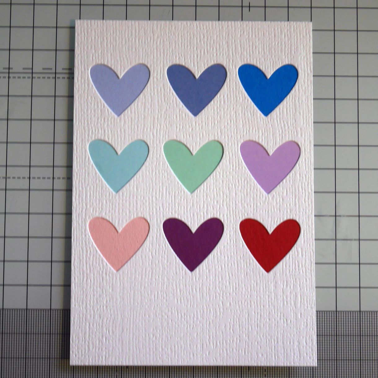 Grid of Hearts Valentines Day Card