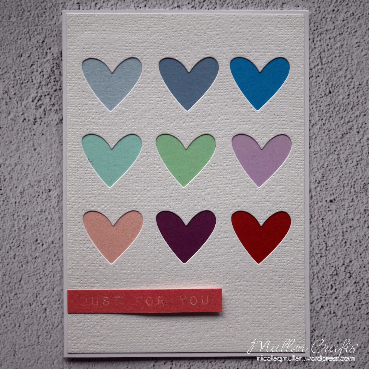 Grid of Hearts Valentines Day Card