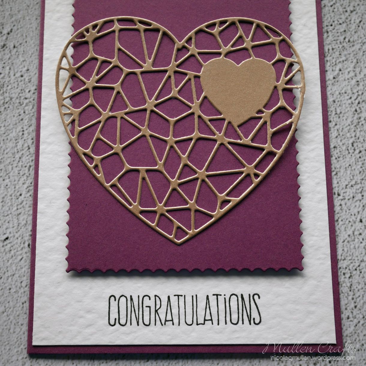Purple Heart Congratulations Card
