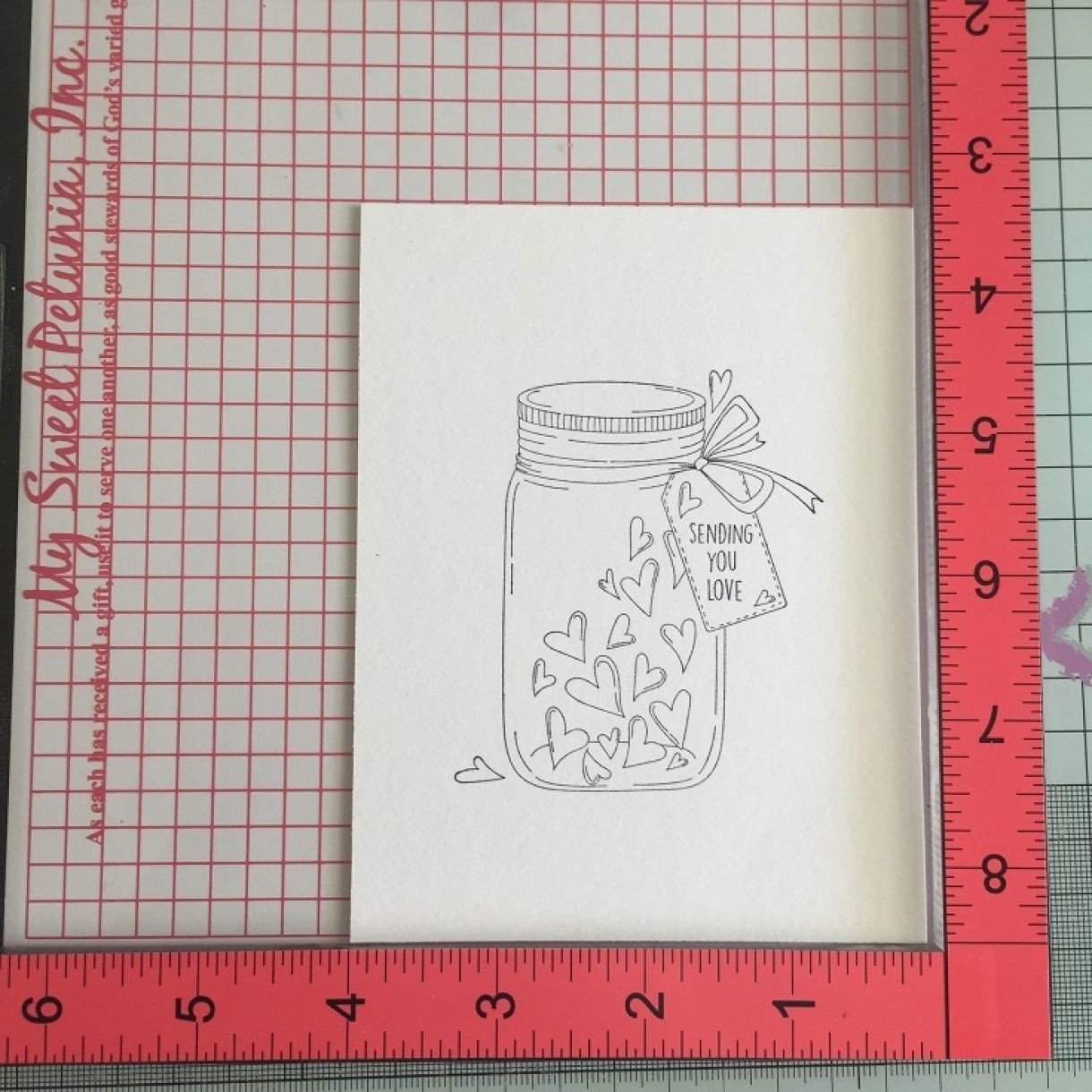 How to make a shaker card - Jar of Hearts