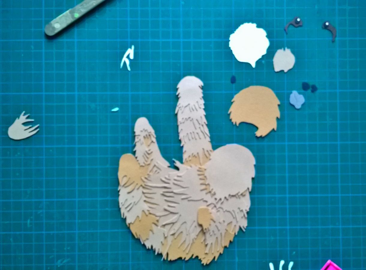 Guidance On How To Make Your Own Papercut Cute Sloth