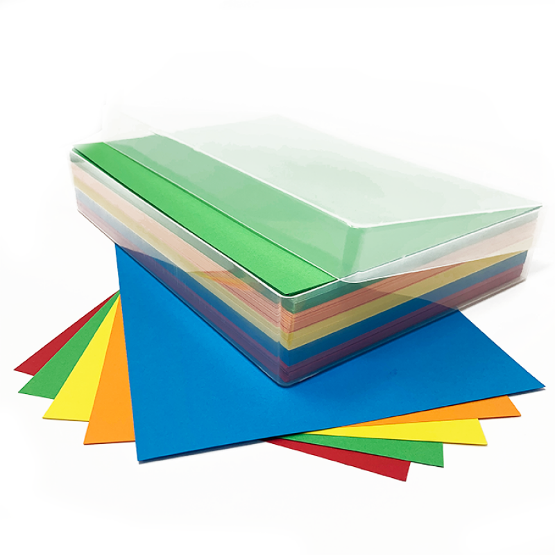 Assorted A4 Coloured Card with Storage Box